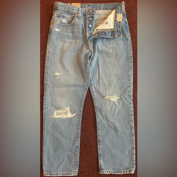 Levi's | Jeans | Levis 5 Original Cropped Blue Jeans 30x26 | Poshmark